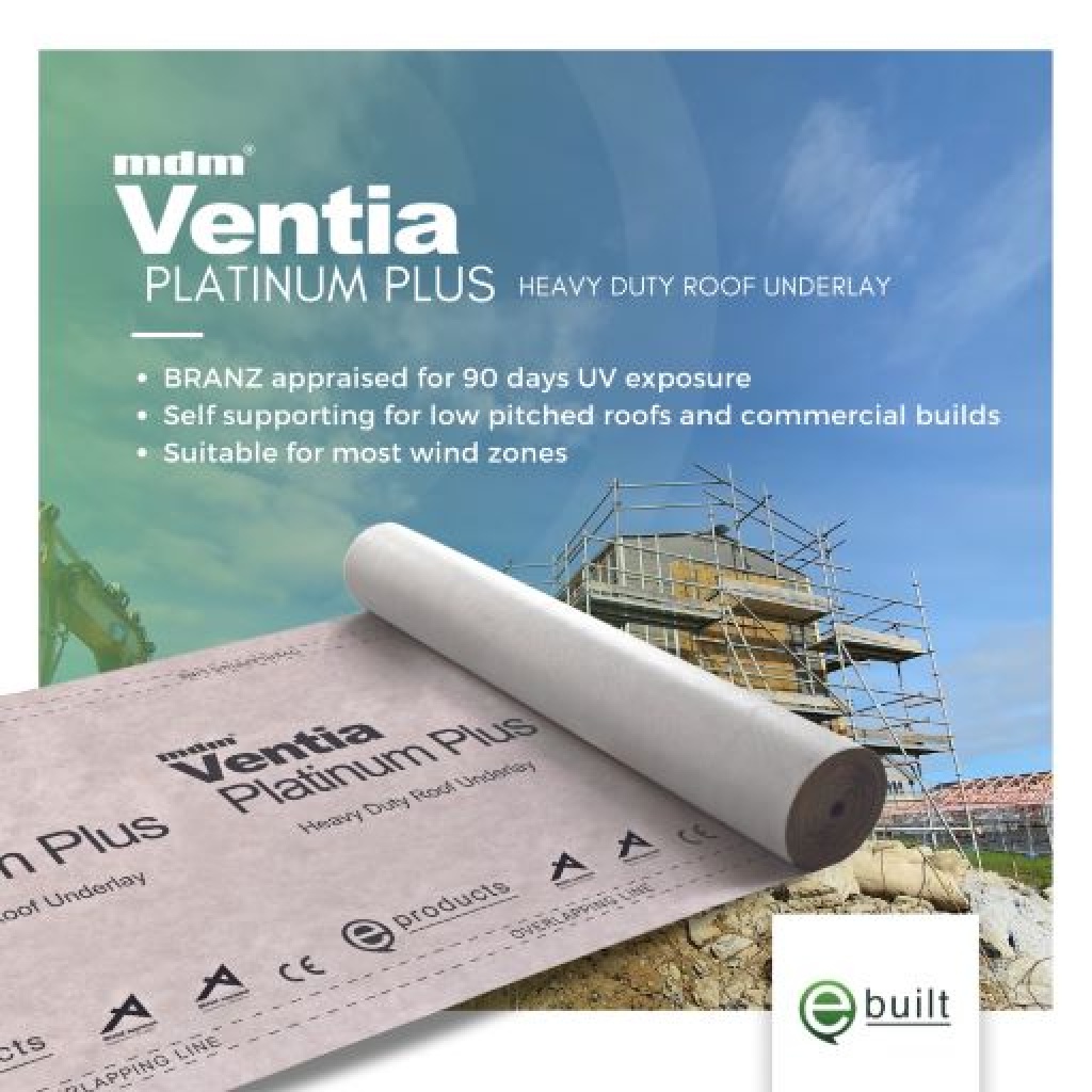 VENTIA PLATINUM PLUS HEAVY DUTY SS ROOF & WALL UNDERLAY 1.5m x 50m ...