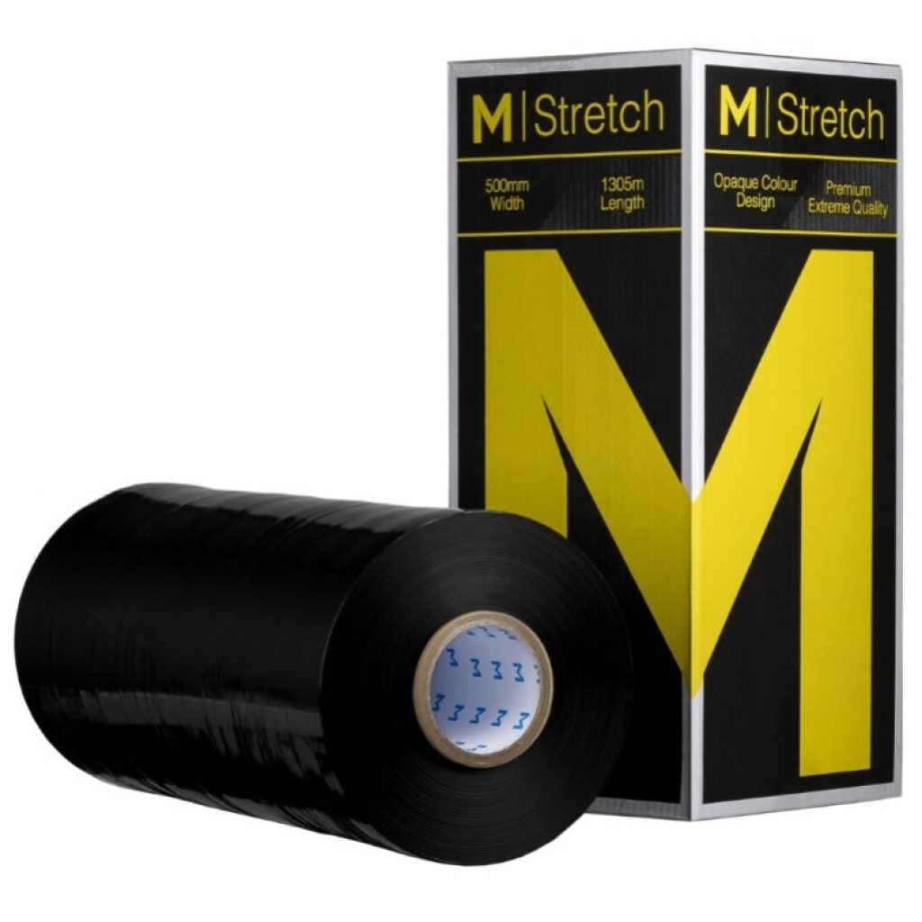 Matthews Cast Machine Stretch Film - Black, 500mm x 1305m x 25mu ...