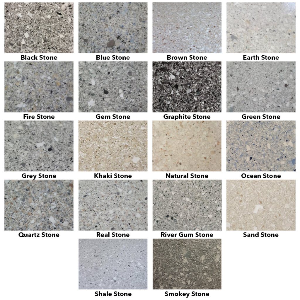 Garage Concrete Floor Decorative Flake Chips - Natural Stone Range 4Kg ...